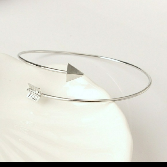 Jewelry | Arrow Bangle Bracelet Silver | Poshmark